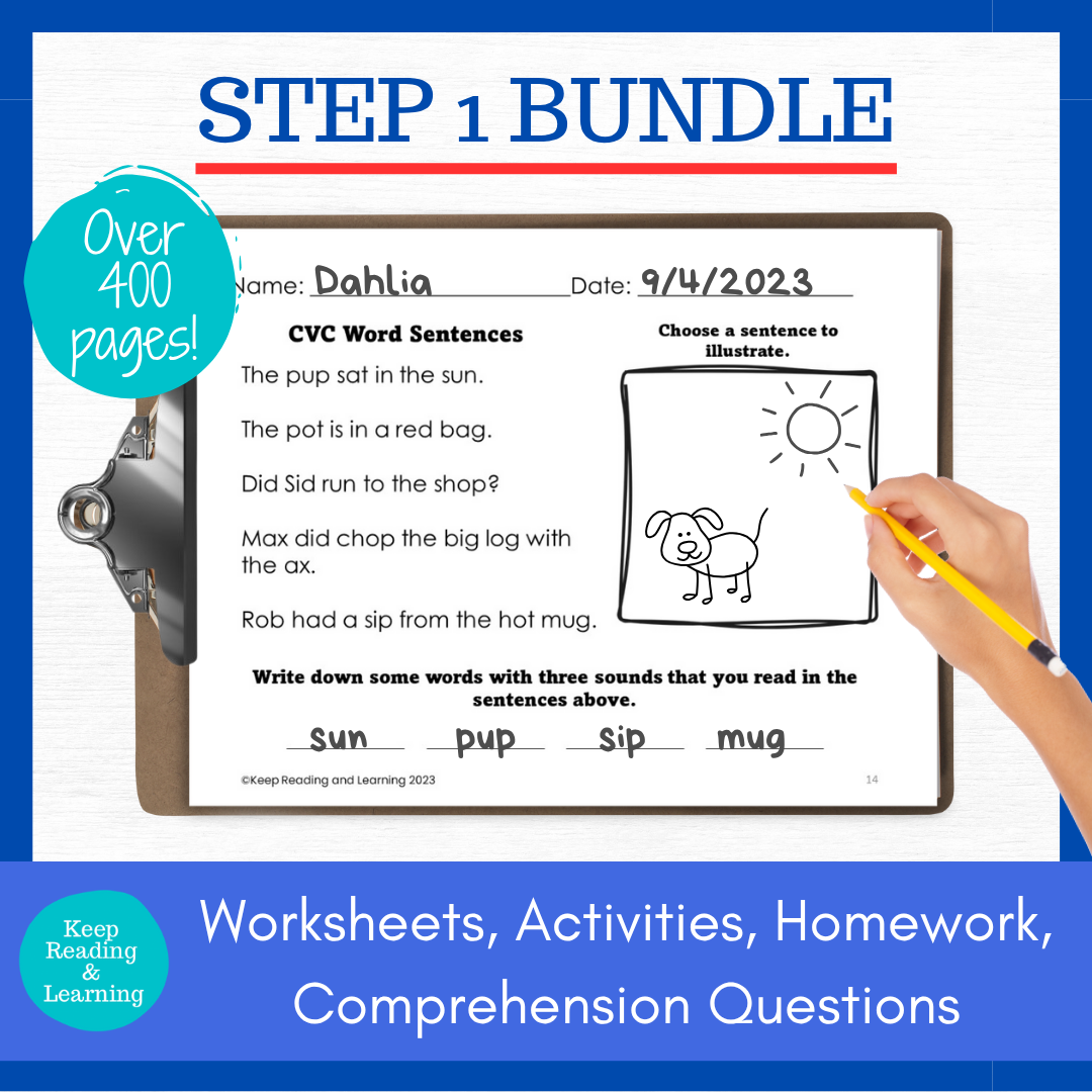 Step 1 Bundle: Reading System Supplements for Homework, Sub Plans ...